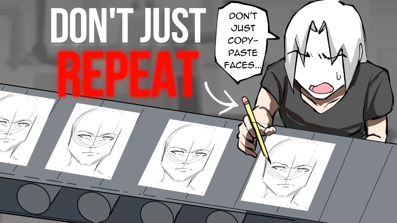 איך להימנע מציור פנים זהות בכל ציור - Drawing